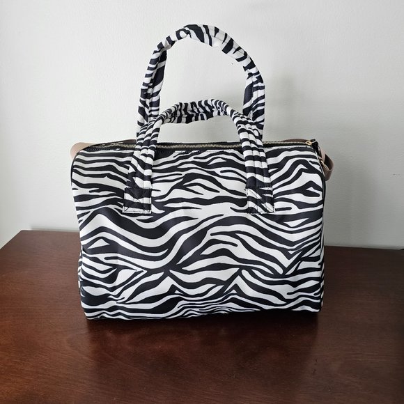 Jessica Simpson | Bags | Jessica Simpson Audrey Modern Zebra Duffle ...